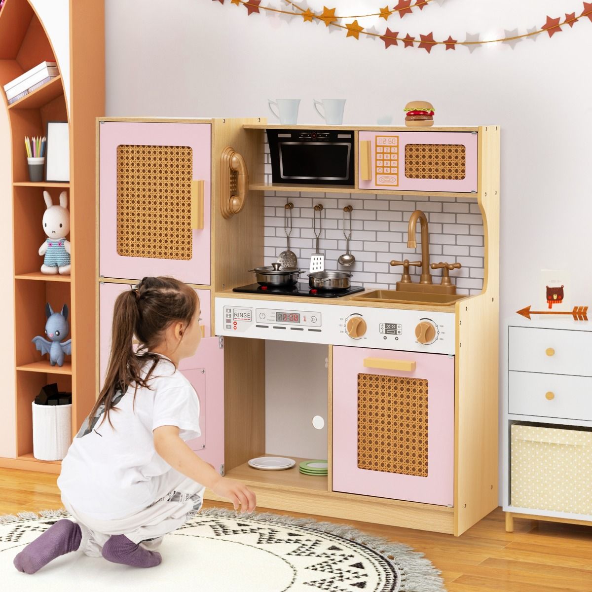 Juego de Cocina de Juguete para Niños con Luces Sonidos Realistas ...