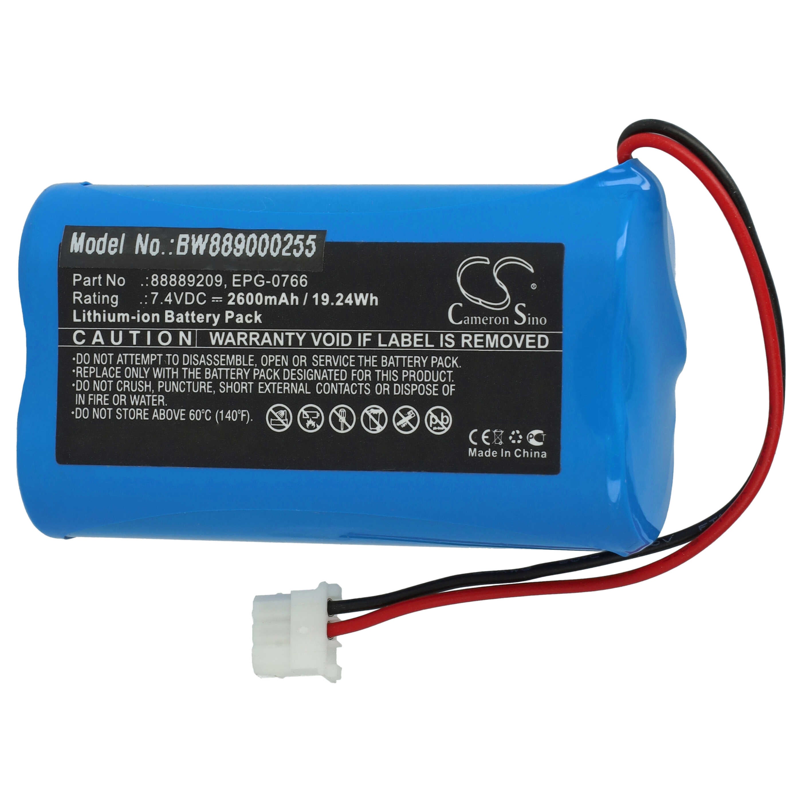 Vhbw Batterie compatible avec Natus Audiometer Algo 3, Algo 3i appareil ...