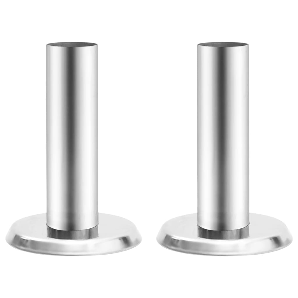 Maison Exclusive - Staffe per Corrimano Scala da Piscina 2pz Acciaio ...