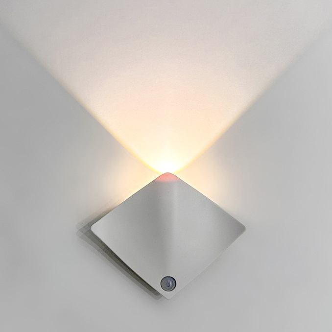 Lámpara de pared inalámbrica recargable, luz con sensor de movimiento ...