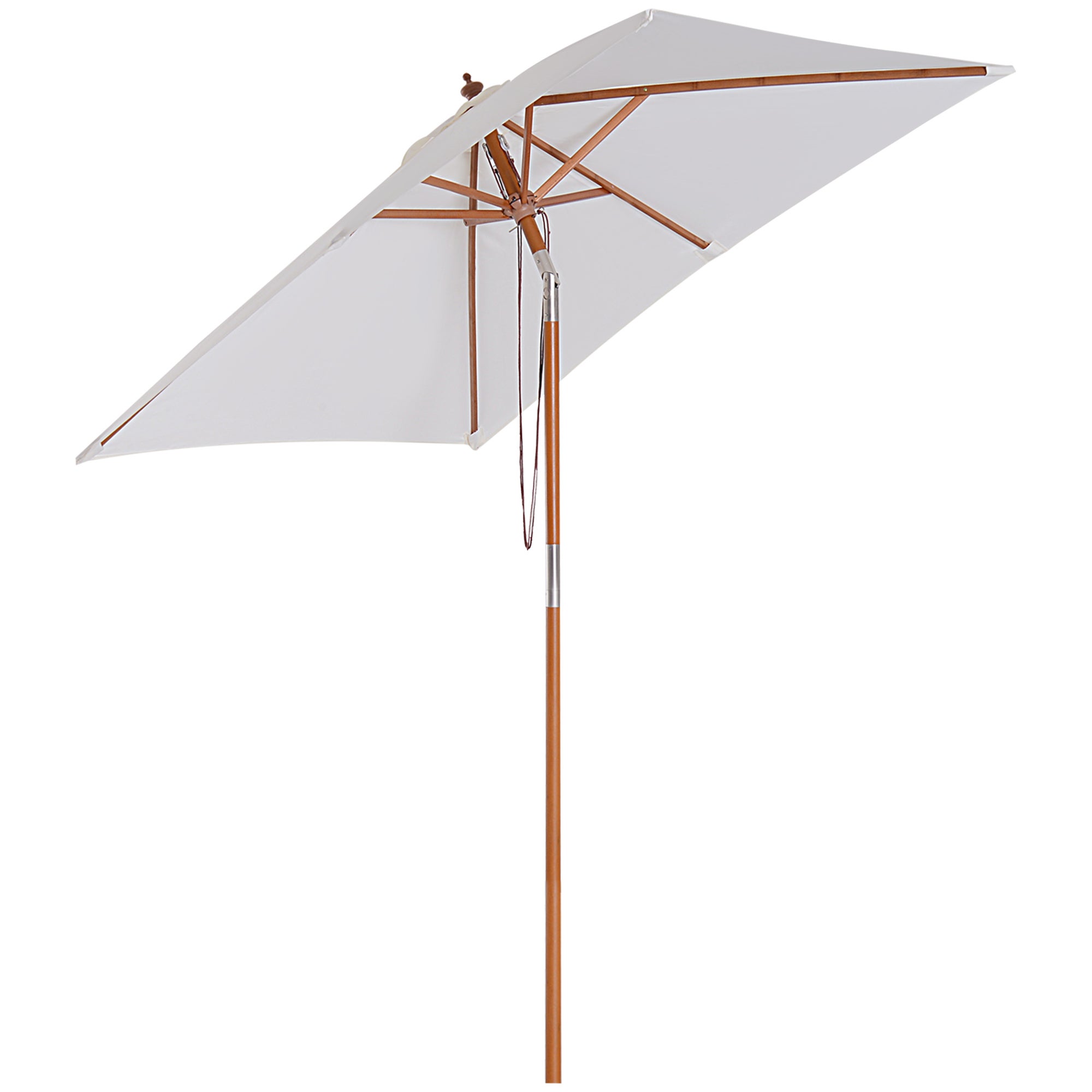 Parasol de jardin extérieur Parasol rectangulaire inclinable ...