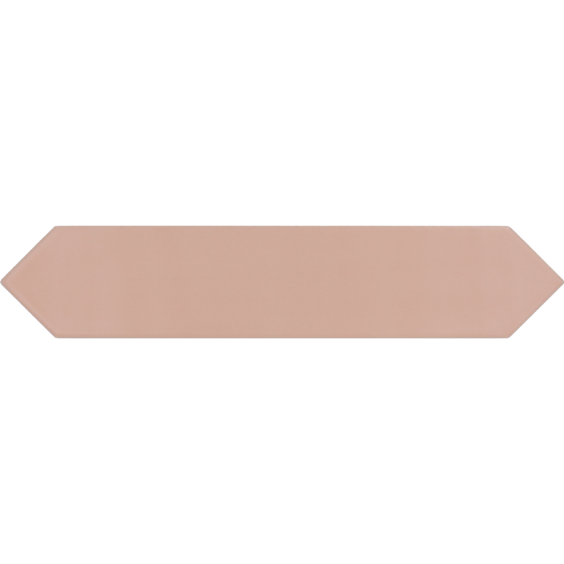 Carrelage mur faience forme navette 5x25 cm mate LANSE ROSE | Leroy Merlin