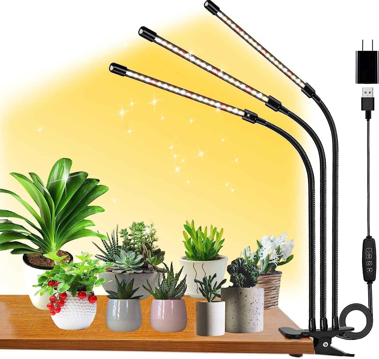 Lampe Horticole LED, Lampe De Croissance Pour Plantes D'Intérieur ...