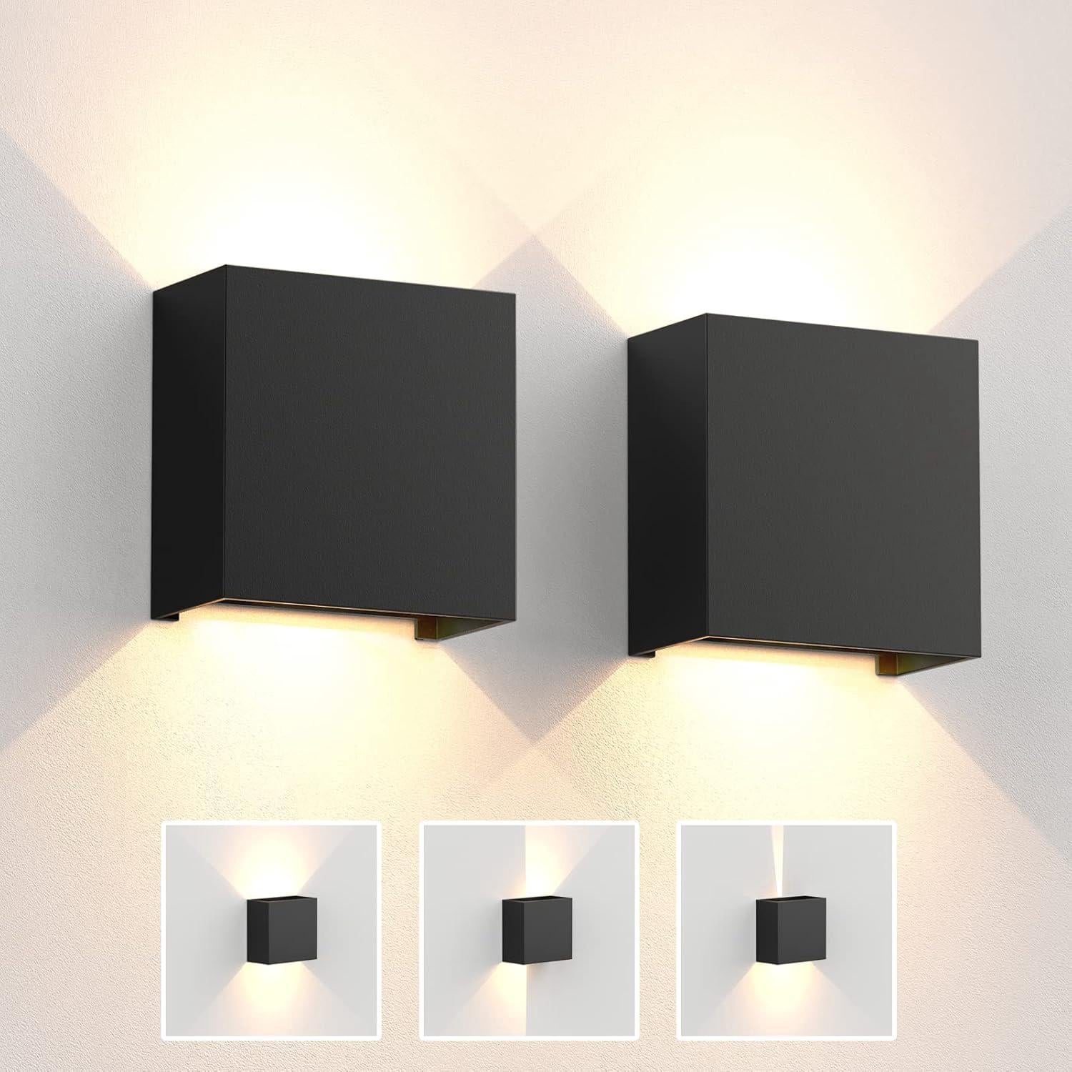 2 apliques LED pared modernos 6 Aplique pared para interior Luz blanca ...