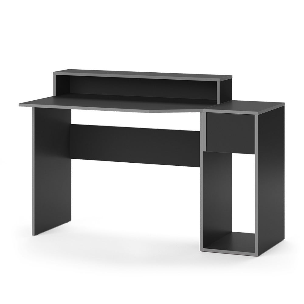 Vicco bureau Kron, Gris/Noir, 130 x 60 cm | Leroy Merlin