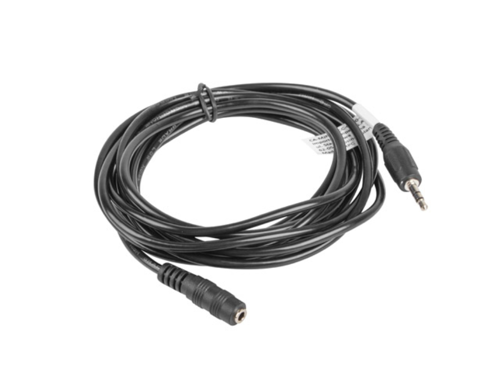 CABLE ESTEREO LANBERG JACK 3.5 MM MACHO/JACK 3.5MM HEMBRA 3M NEGRO ...