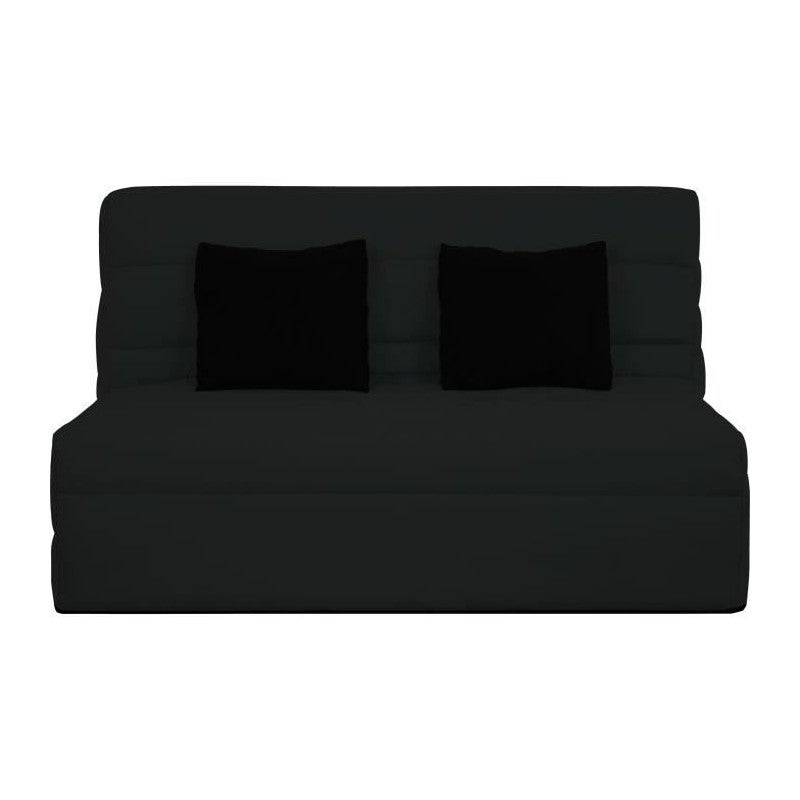 DUNLOPILLO Banquette BZ 2 places - Noir - ReVEUR | Leroy Merlin