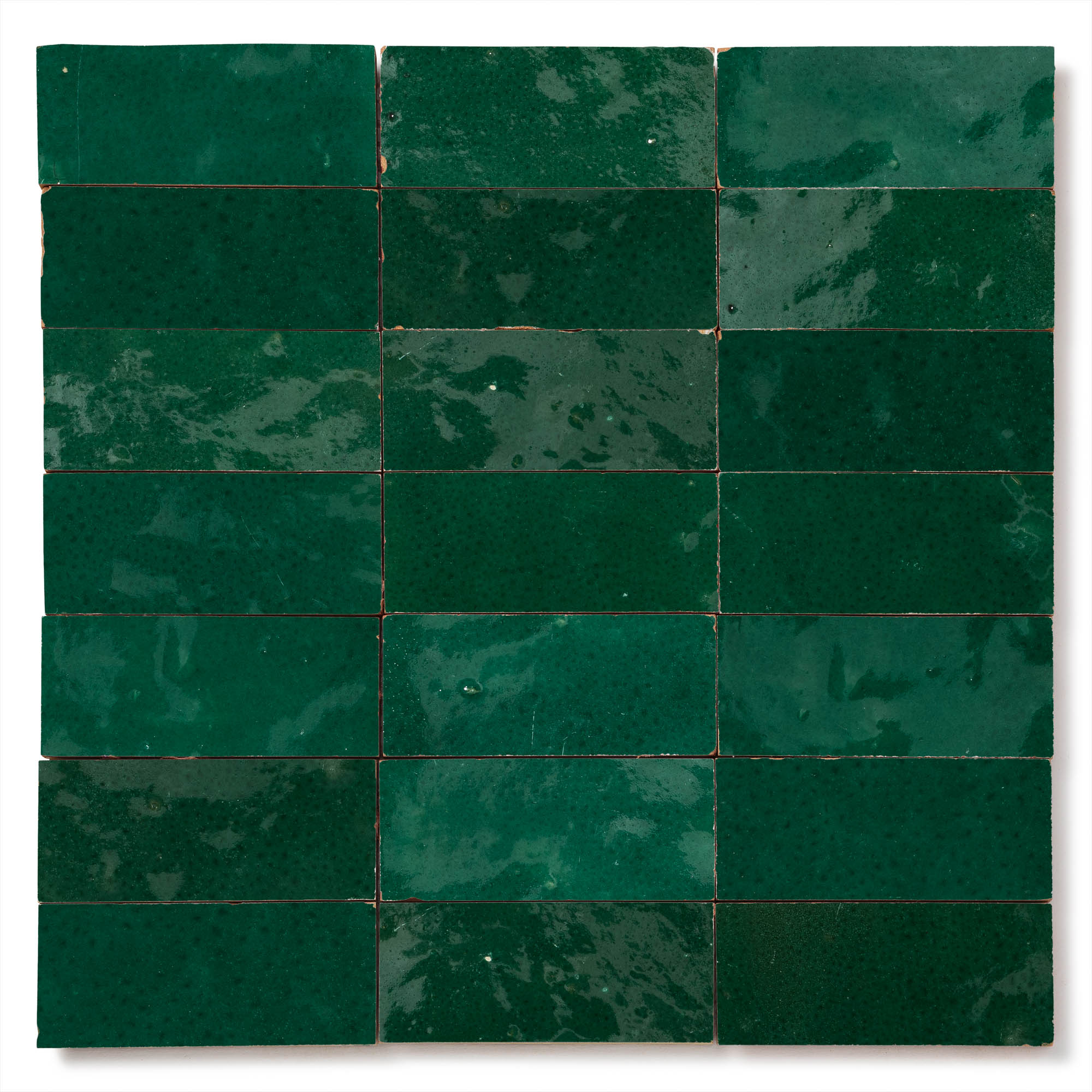 Zellige Marocain Artisanal Véritable - Vert Menthe 4,2x10 cm ...