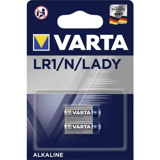 Pile alcaline lr01 1.5v 850mah varta - blister de 2 - 4001101402 | Bricoman