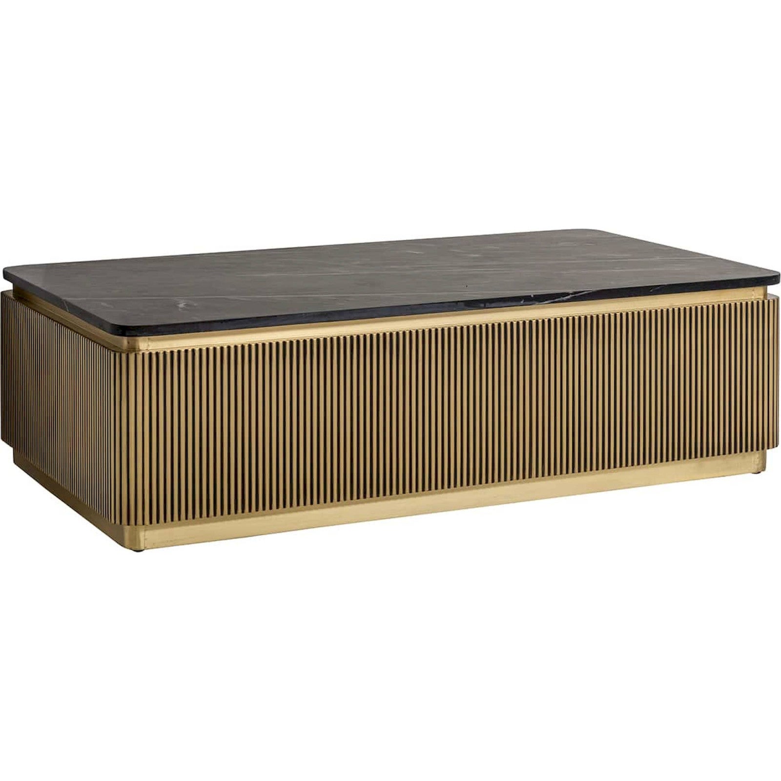 Table de Café Ironville Élégance 140 x 80 x 40 cm Or brillant avec ...