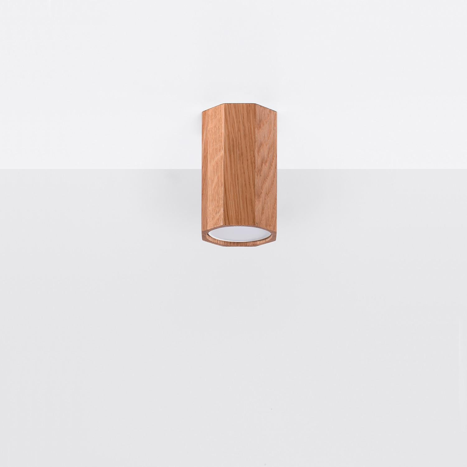 Ledkia Aplique de Techo Zeke 10 Madera SOLLUX Natural | Leroy Merlin