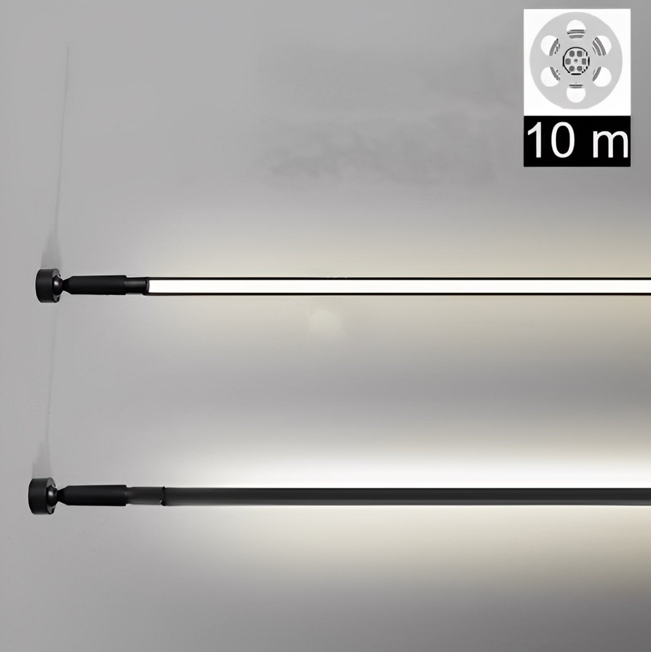 Kit SKYLINE - Línea de suspensión de tira led. 2 soportes, 1 cinta de ...