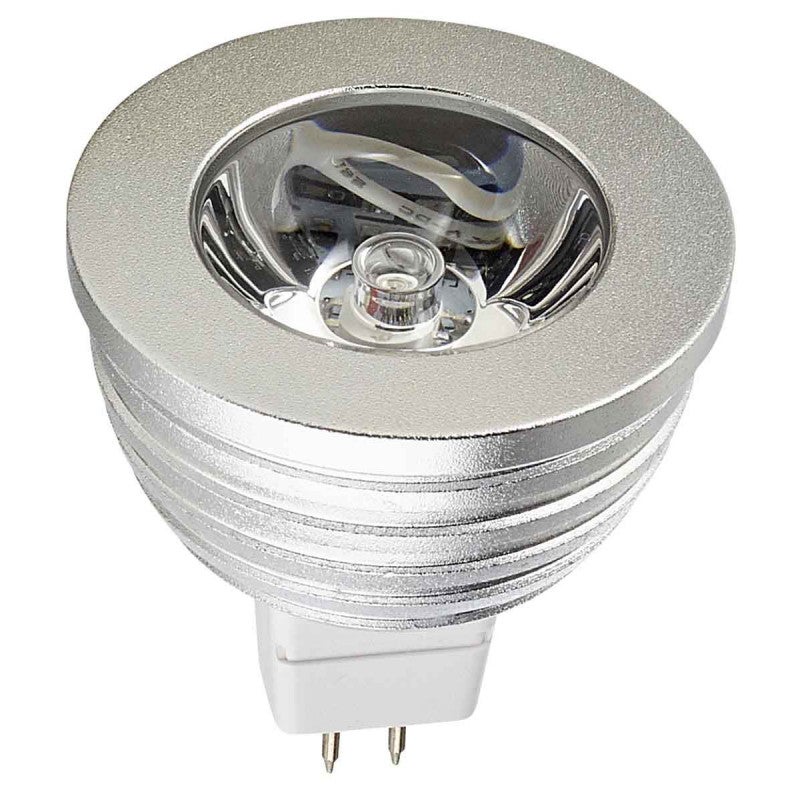 Ampoule LED GU5.3 12V - RGB | Leroy Merlin