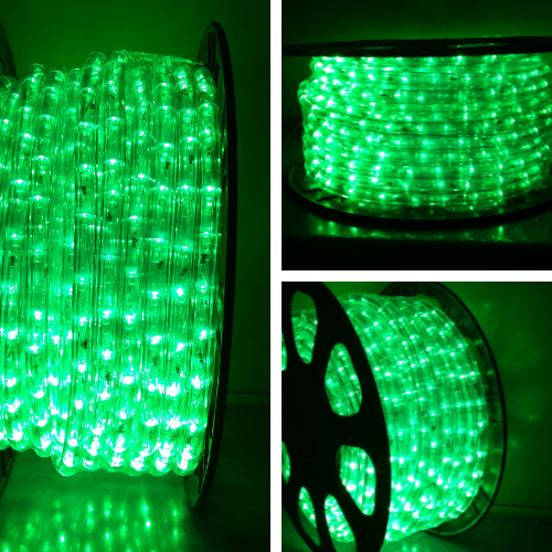 Tube LED ECO-Basic, 45 m, led vert, IP44, 230 V, sécable tous les 1 m ...