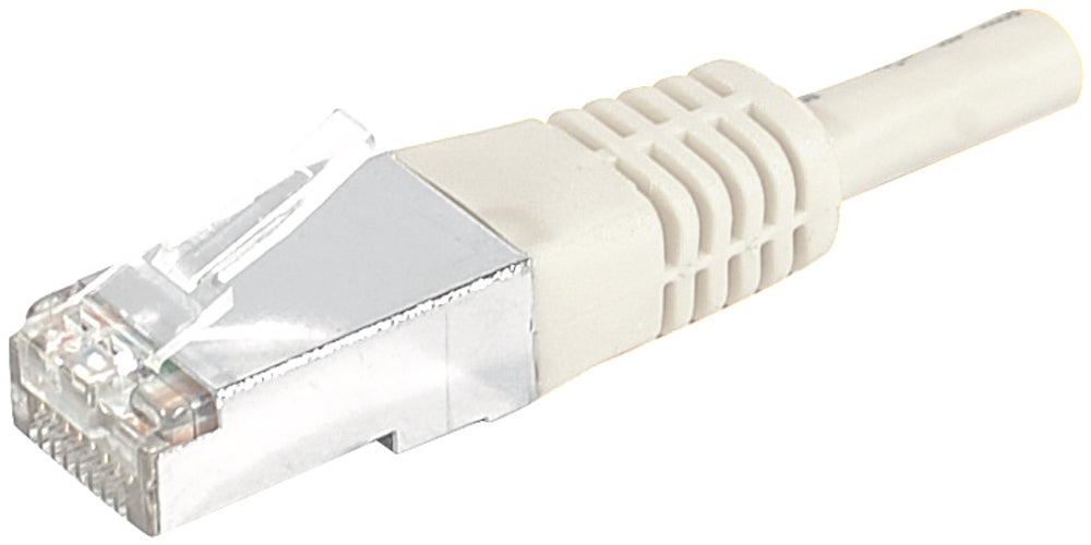 Câble ethernet cat 6 40m surblindé gris CONECTICPLUS | Leroy Merlin