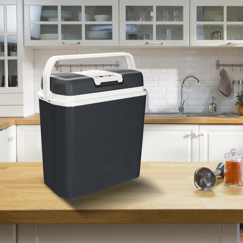 Nevera eléctrica 24L 12V 220V Mini nevera portátil para coche Modo frío ...