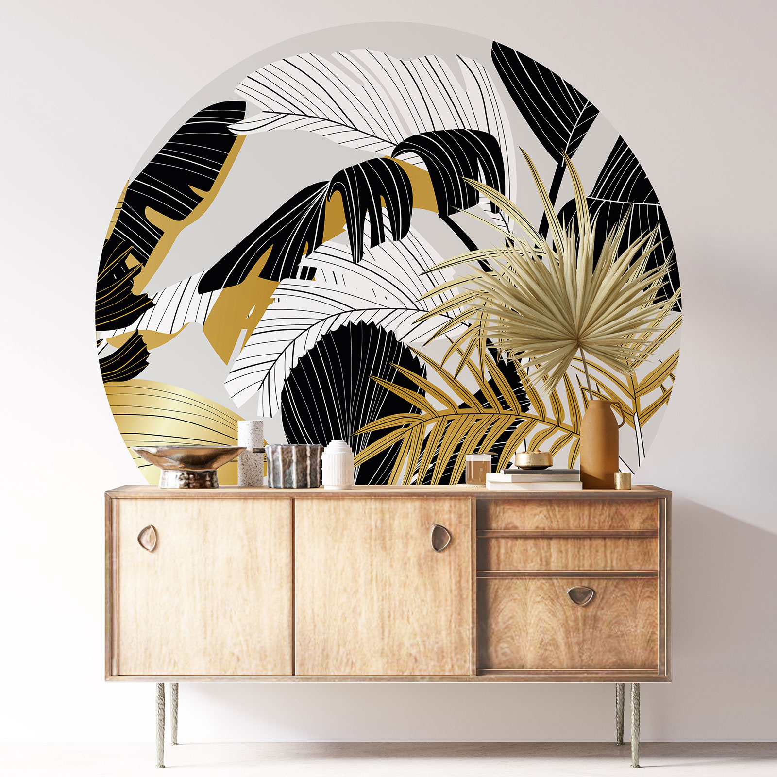 Stickers rond / cercle - Motif botanique - 3617681222750 - Adhésif MAT ...