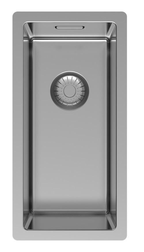 Pure.Sink Exclusivo petit évier en inox 18x40 cm, rayon de 10mm, sous ...