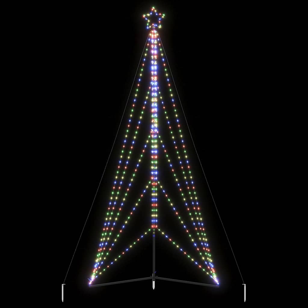 VidaXL Luces para árbol de Navidad 615 LEDs de colores 400 cm | Leroy ...
