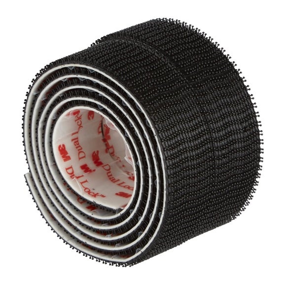 2 rouleaux scratch adhésifs extrème noir 25mmx1m charge 5kg | Bricoman