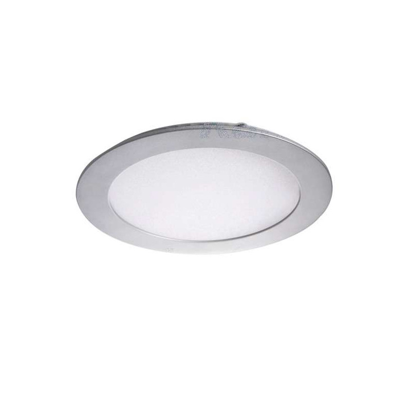 Downlight LED 12W étanche IP44 rond ∅169mm Argent - Blanc Naturel 4000K ...