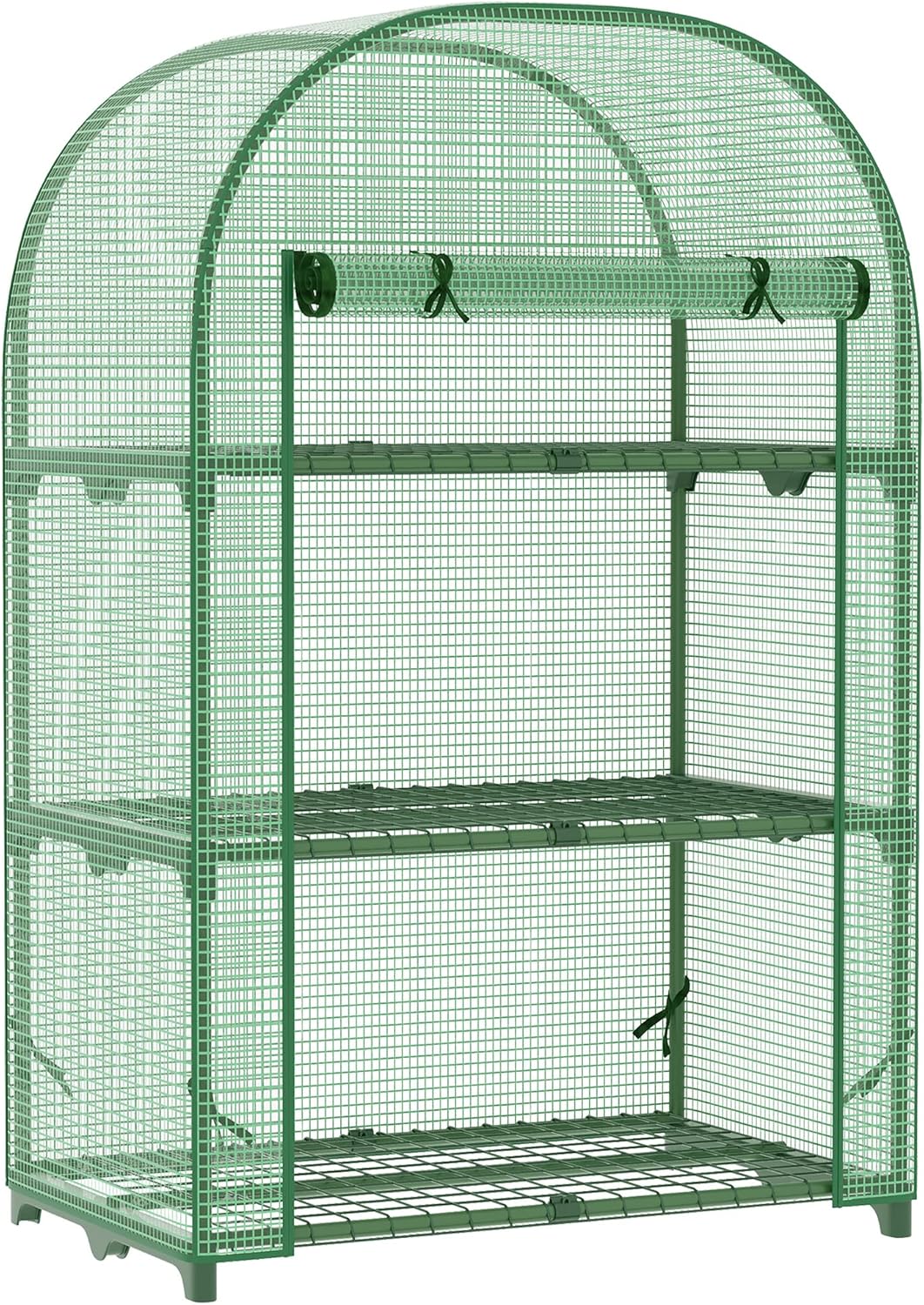 Serre en plastique avec 3 étagères, mini serre pour balcon, serre ...