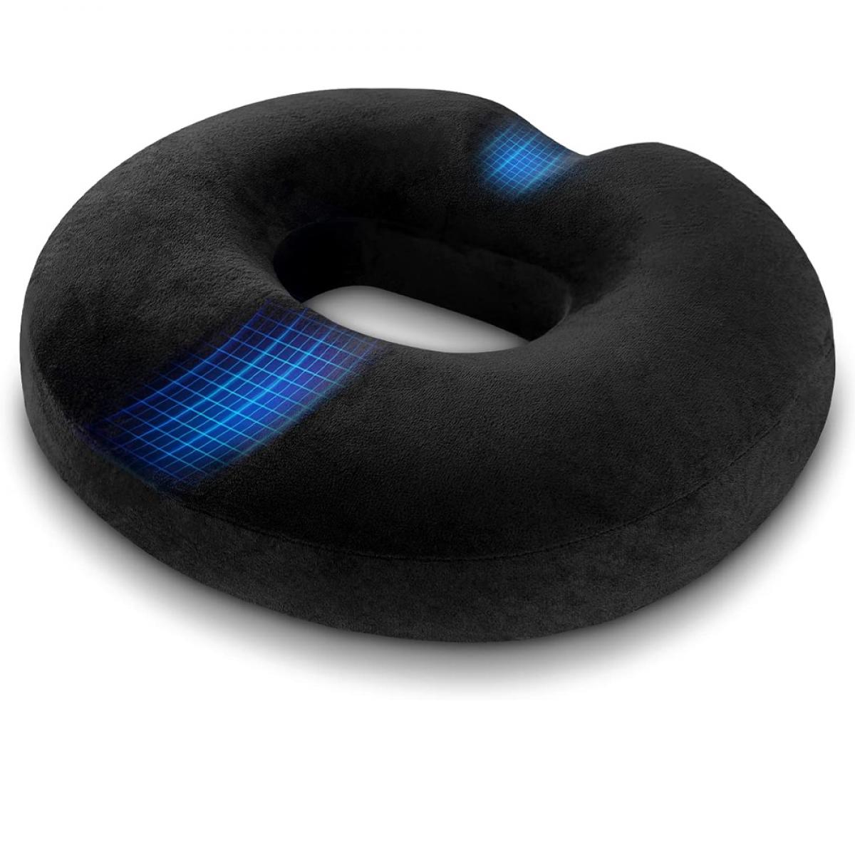 Cojín de asiento de espuma viscoelástica, cojín ortopédico para coxis ...