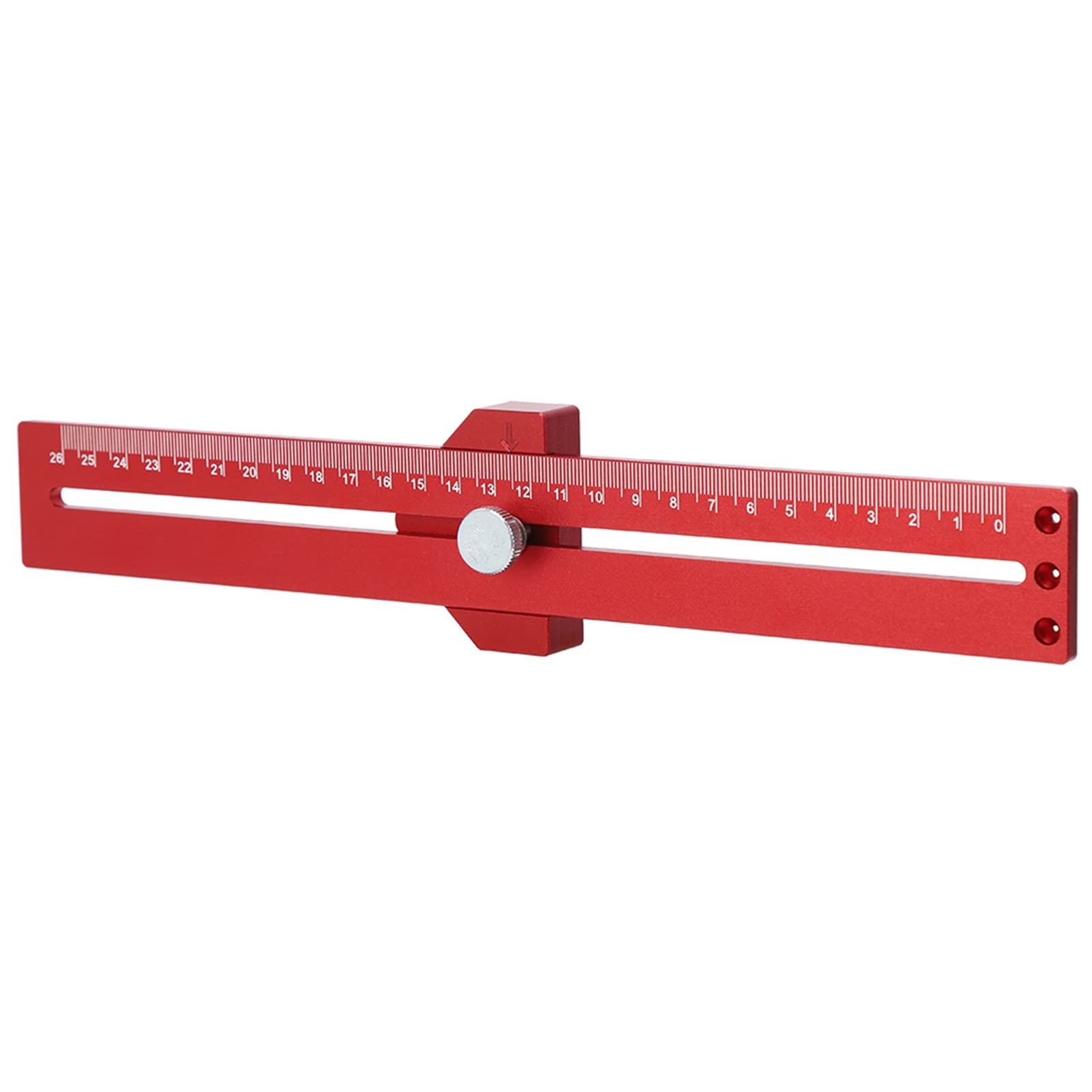 Règle de traçage de type T en alliage d'aluminium rouge avec échelle ...