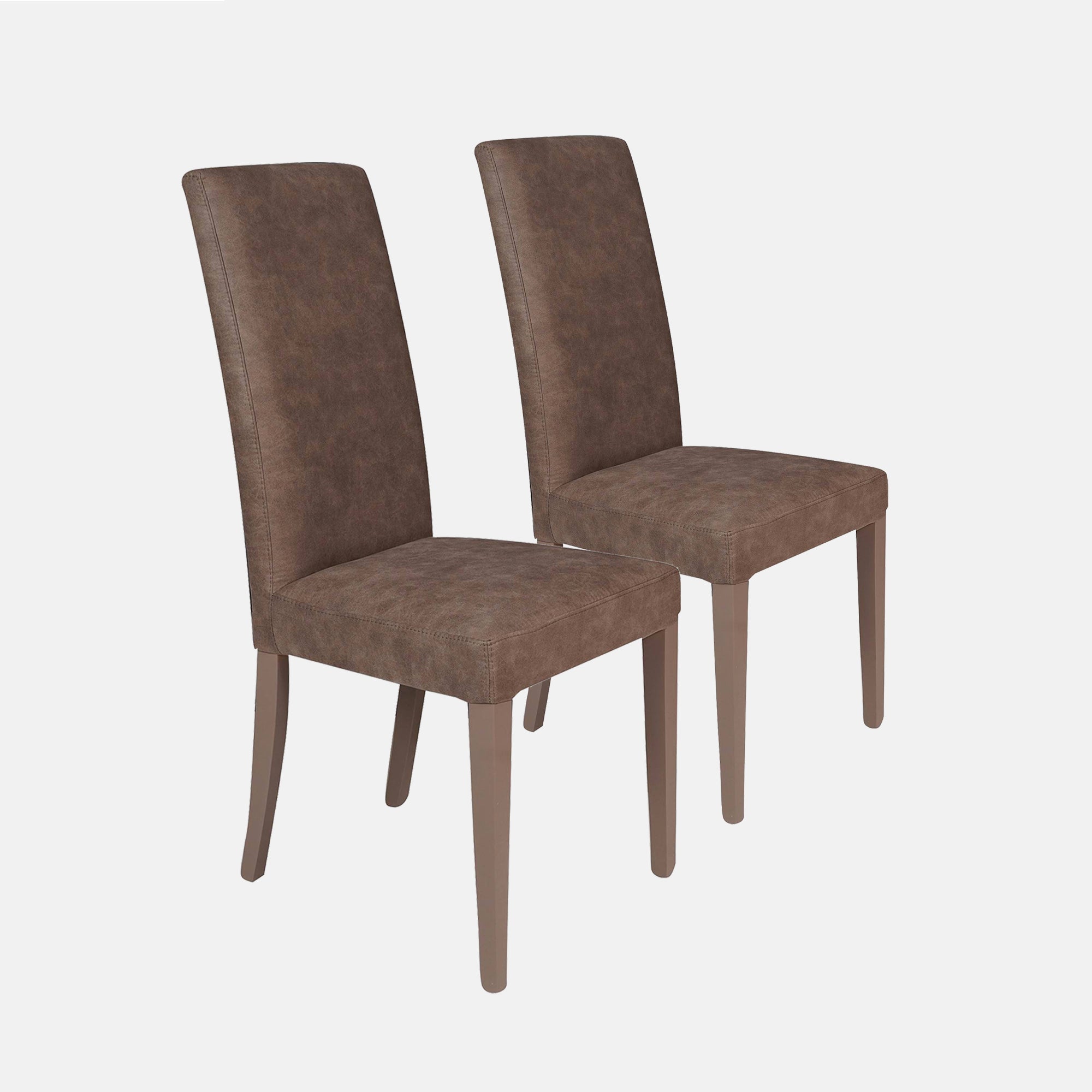 Ensemble de 2 chaises classiques en éco-cuir, pour salle à manger, cuisine ou salon, Made in ...