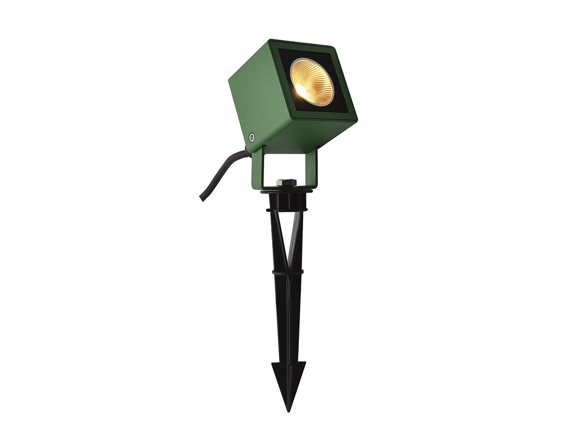 Projecteur extérieur carré vert NAUTILUS 10 avec LED, 8,5W, 3000K, IP65 ...