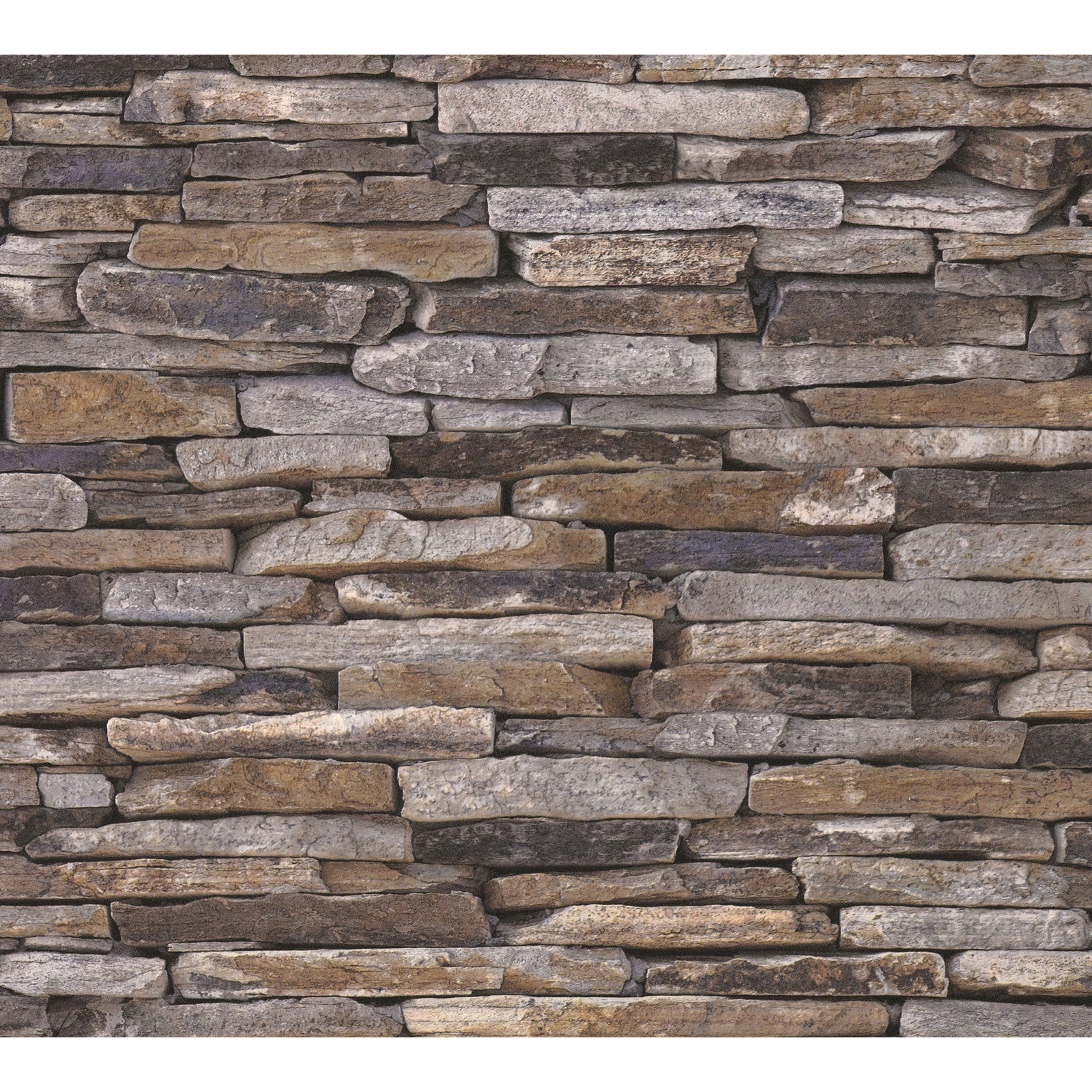 Papier peint bande décorative effet pierre Tapisserie rustique ...