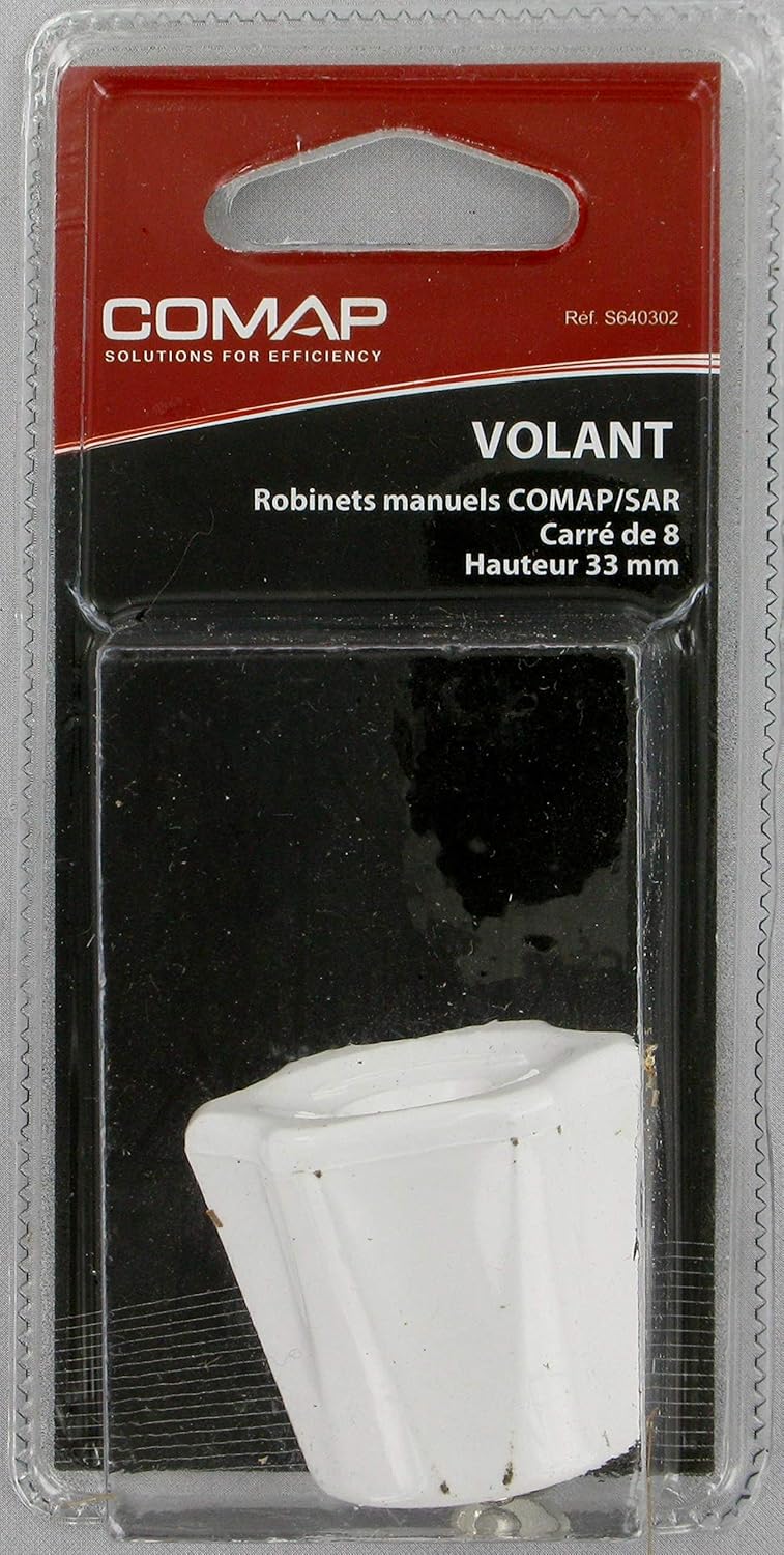 COMAP Volant de robinet manuel carré SAR 8 mm H36 avec vis de fixation ...