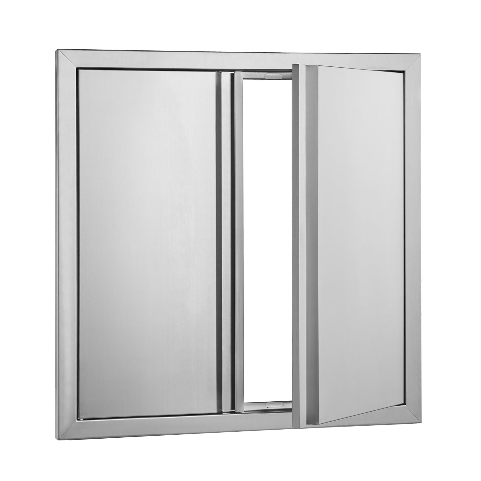 SucceBuy Puerta Acceso a Barbacoa, Doble Puerta Empotrada en Acero ...