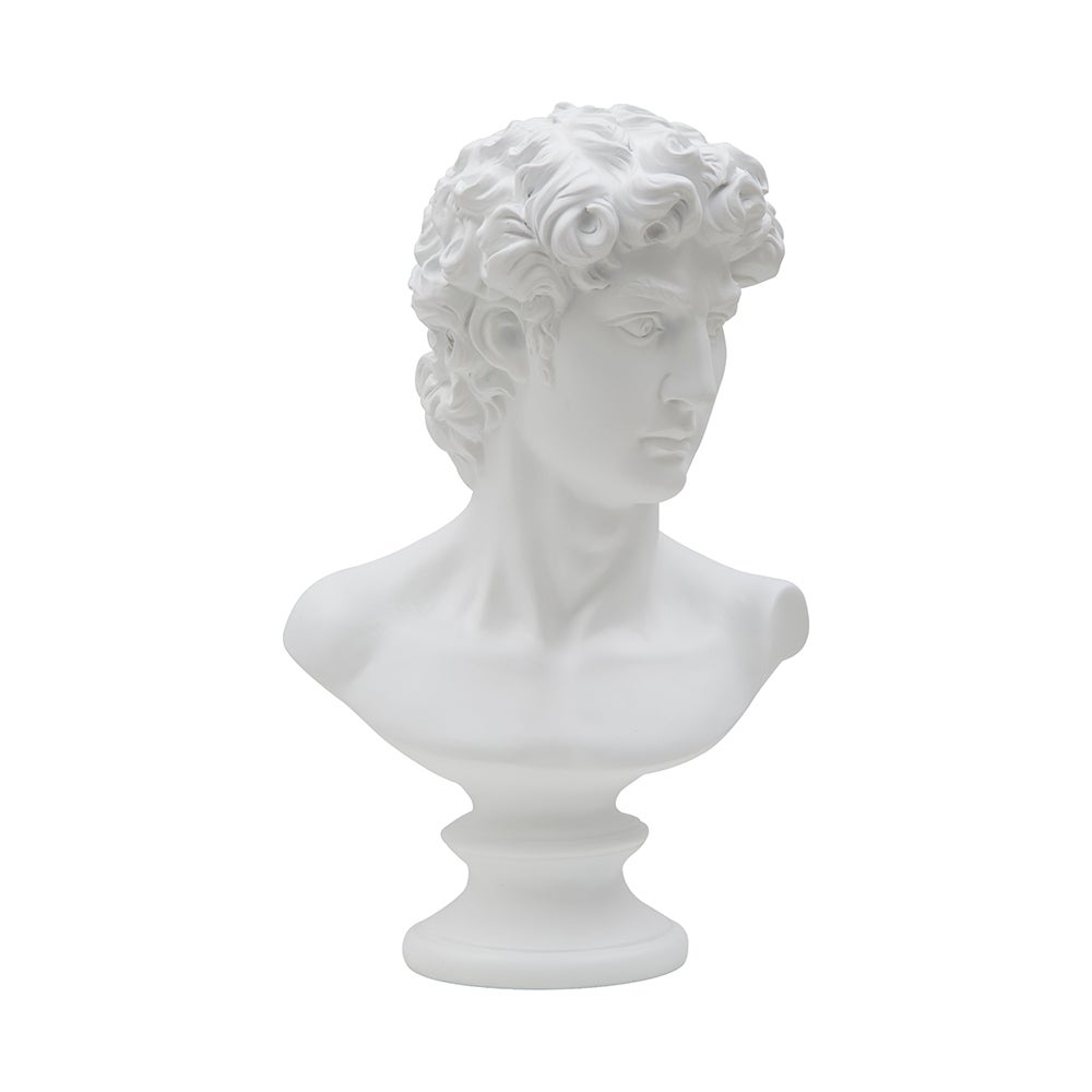 Escultura clásica decorativa de medio busto en poliresina h34cm Man ...
