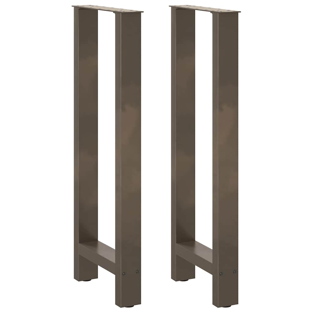 VidaXL Patas para mesa de bar de acero natural (2 unidades, 40 x 100 ...