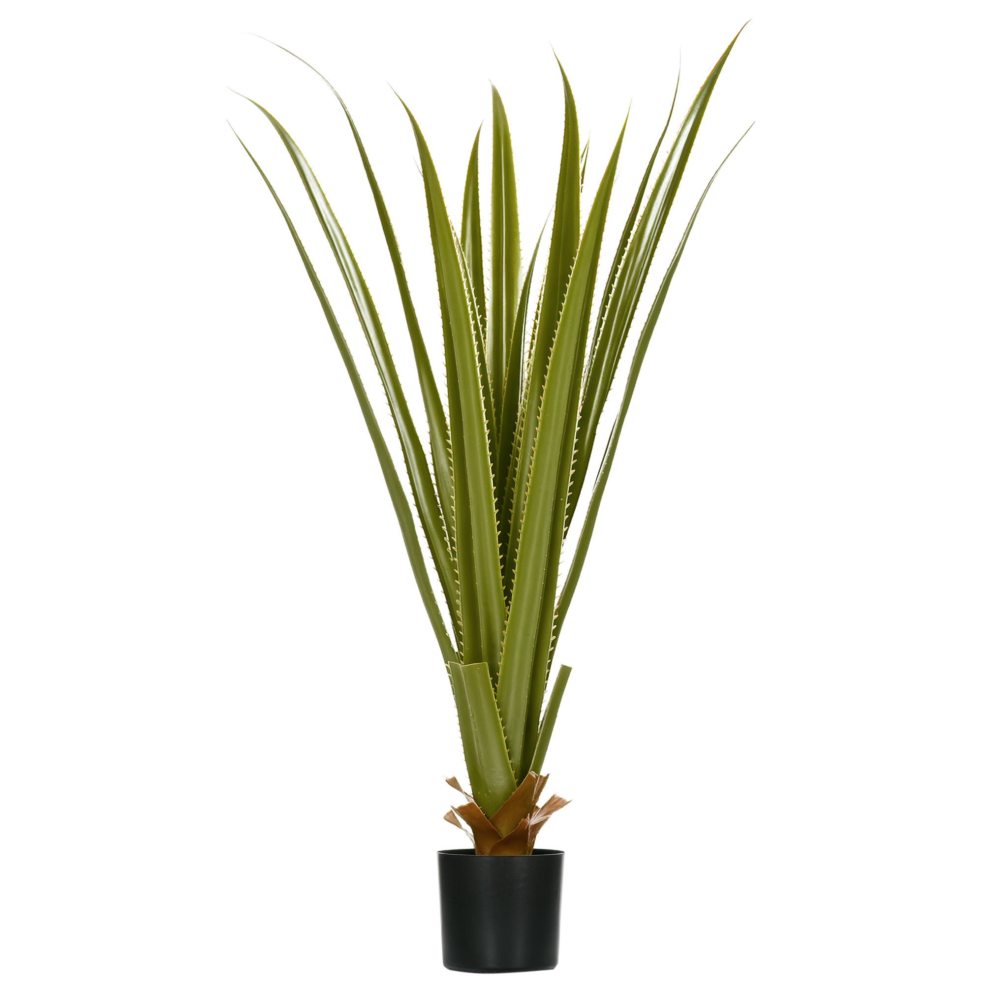 Plante artificielle type agave en pot hauteur 90cm,16 feuilles ...