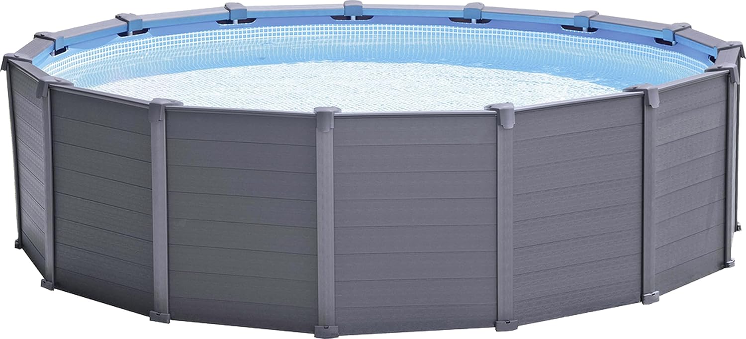 Ensemble piscine Intex Graphite — Bassin à structure tubulaire ...