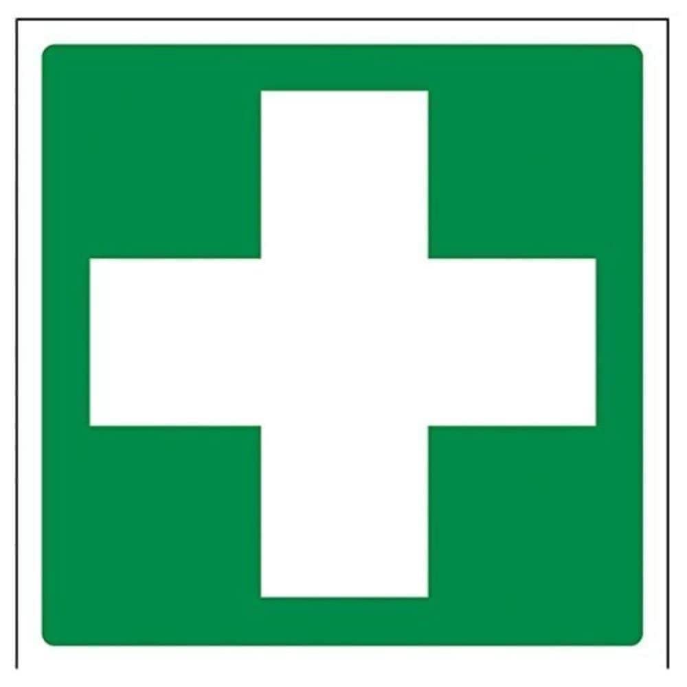 VSafety First Aid - Targa quadrata con logo di pronto soccorso, 150 x ...