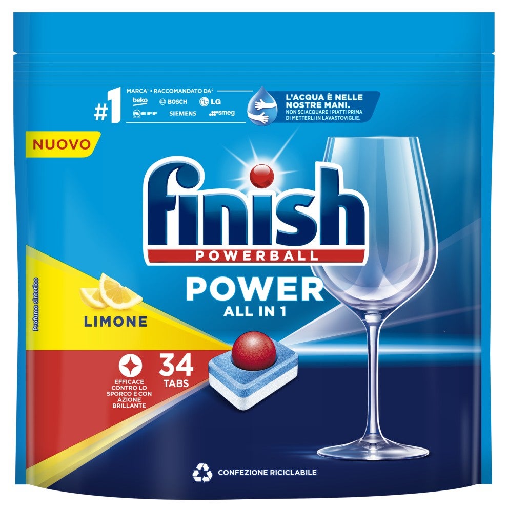 Finish Tabs Lavastoviglie 34 Pz. All In 1 Limone | Leroy Merlin
