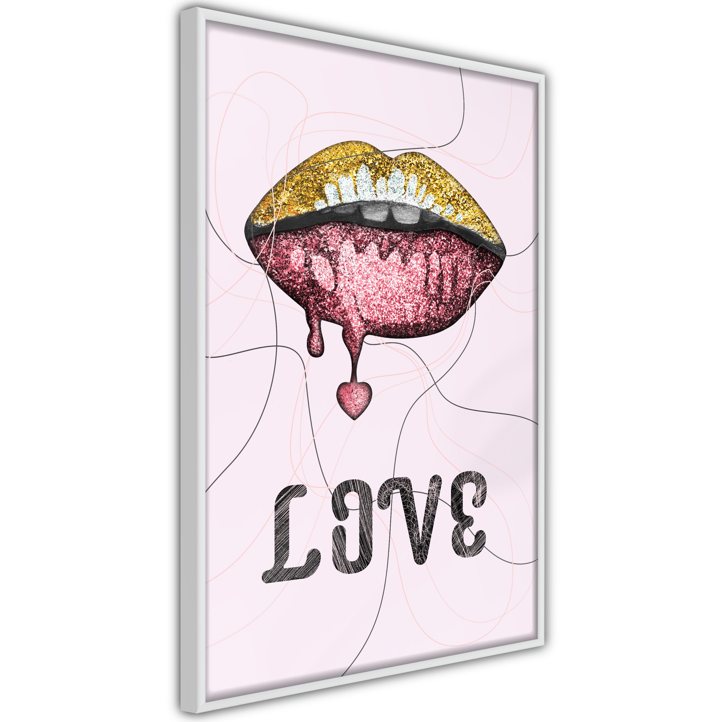 Poster et affiche - Lip Gloss and Love - 40x60 | Leroy Merlin