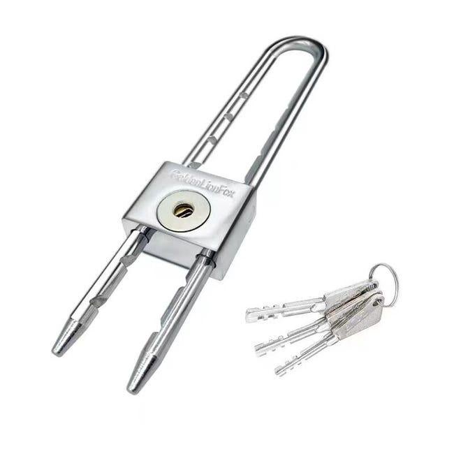 Candado de acero laminado impermeable de 200 mm con arco largo para ...