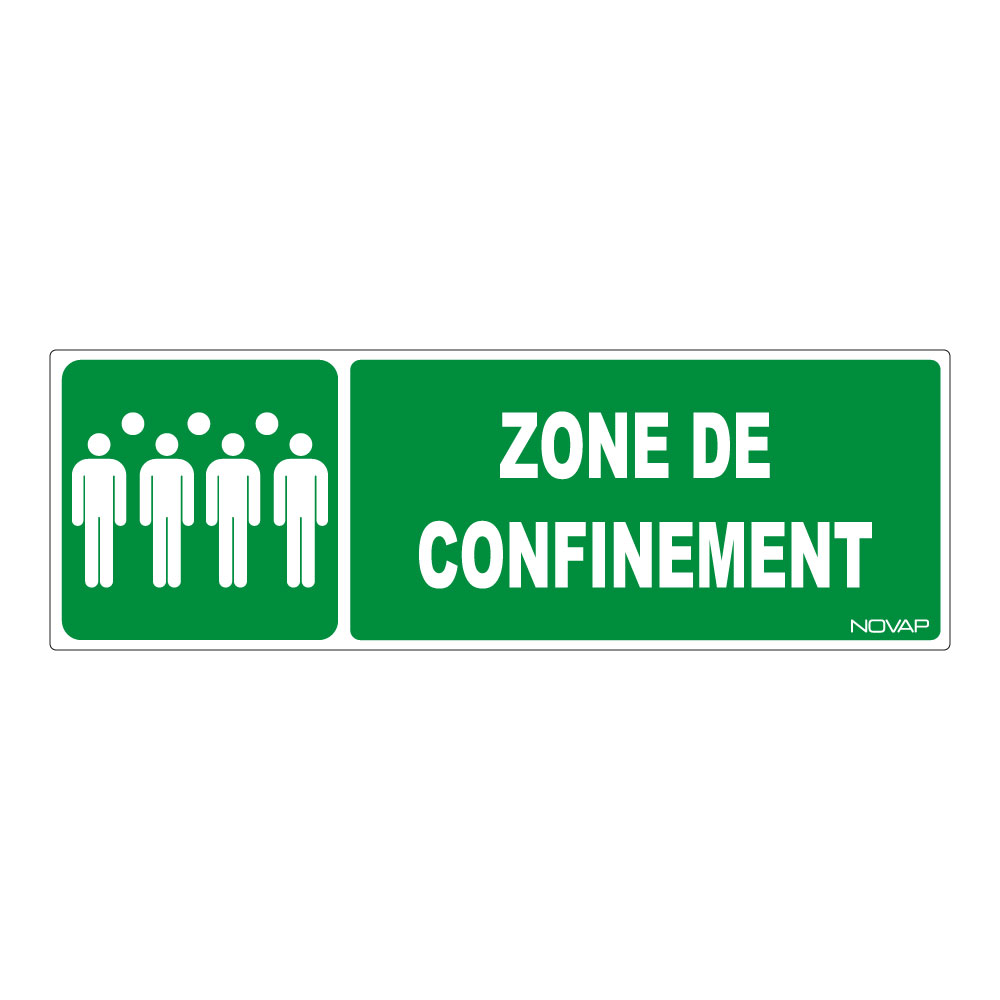 Panneau Zone de confinement - Rigide 450x150 - 4062969 | Bricoman