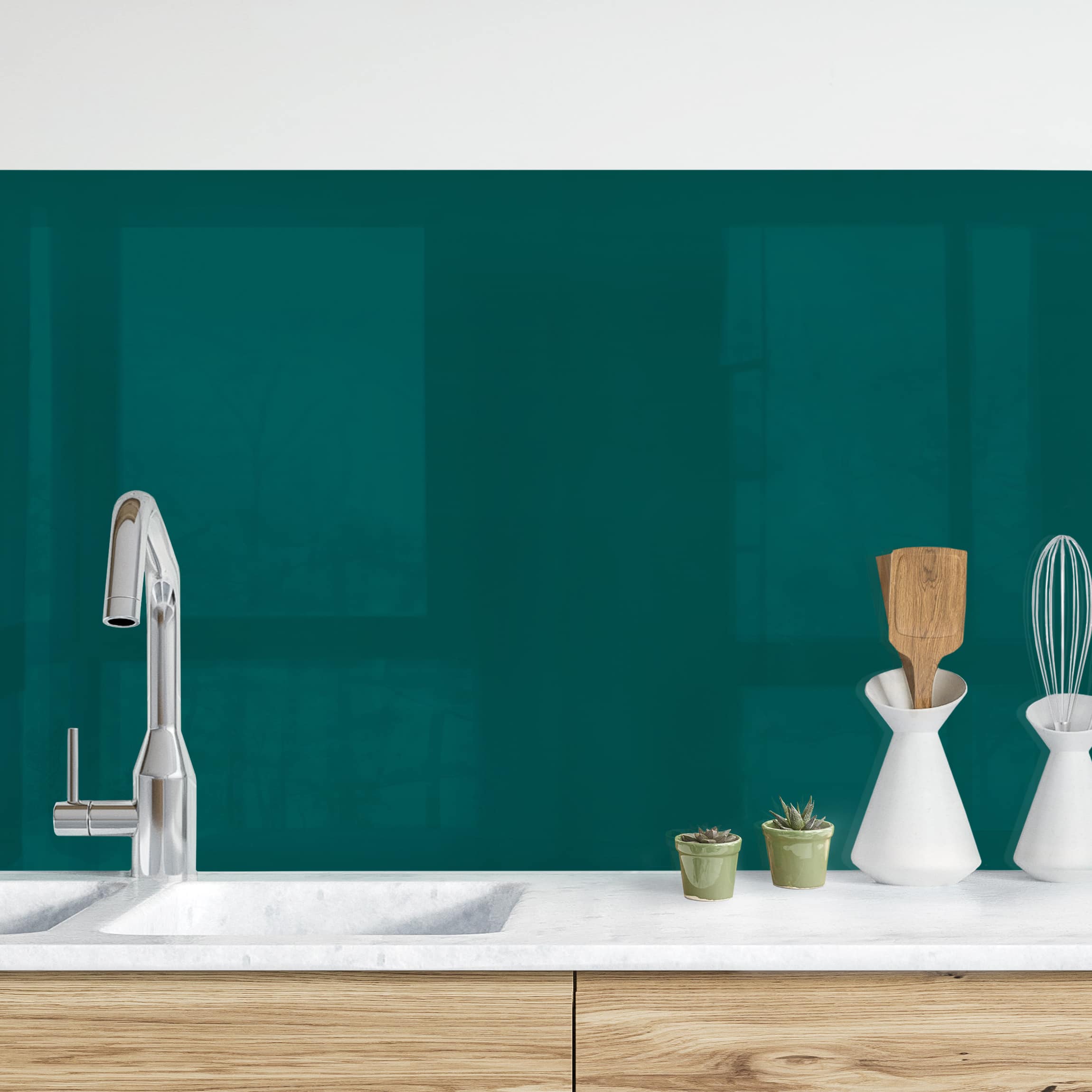 Crédence cuisine - Vert pin 150 x 60 cm | Leroy Merlin