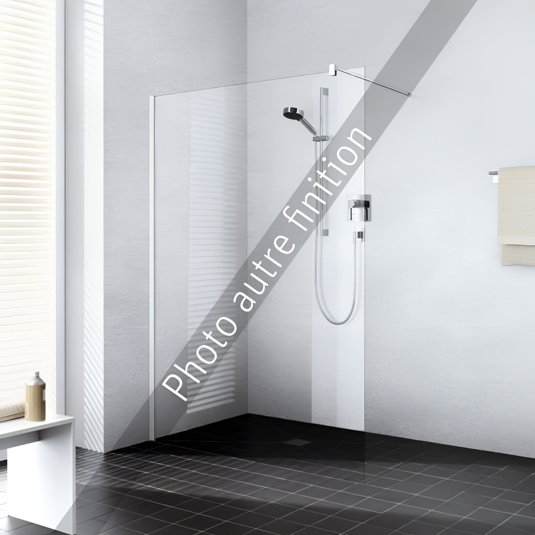 Paroi de douche walk-in-SHOWER largeur 110 cm hauteur 200 cm profilé ...