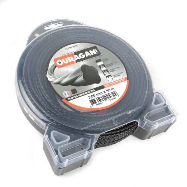 Fil débroussailleuse Ouragan 3 mm x 50 m Spirale Blister | Leroy Merlin