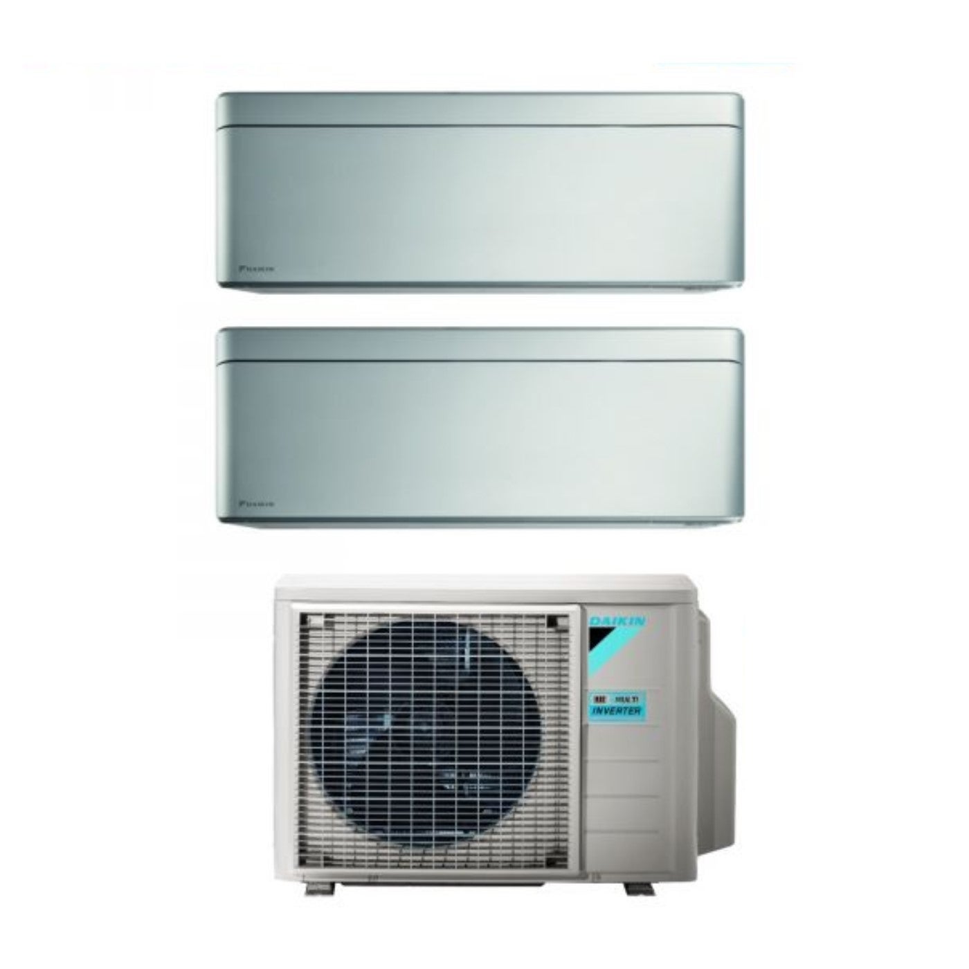 Climatizzatore Condizionatore Daikin Bluevolution Dual Split Inverter Serie Stylish Total Silver ...