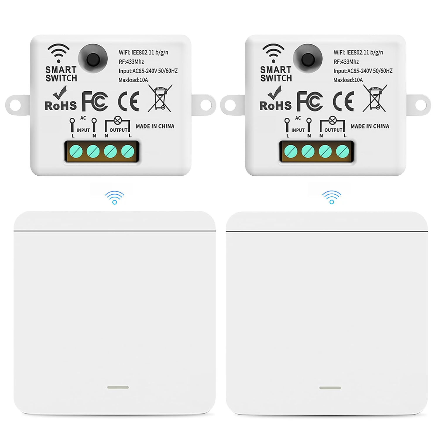 Interruptor inalámbrico con receptor, interruptor bidireccional ...