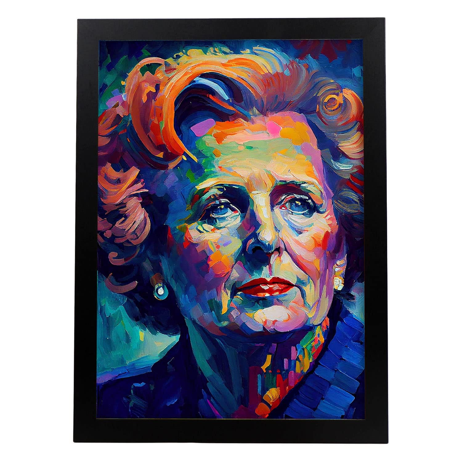 Nacnic Margaret Thatcher Affiche En Style Portrait En Couleur ... Nacnic Margaret Thatcher Affiche En Style Portrait En Couleur ...