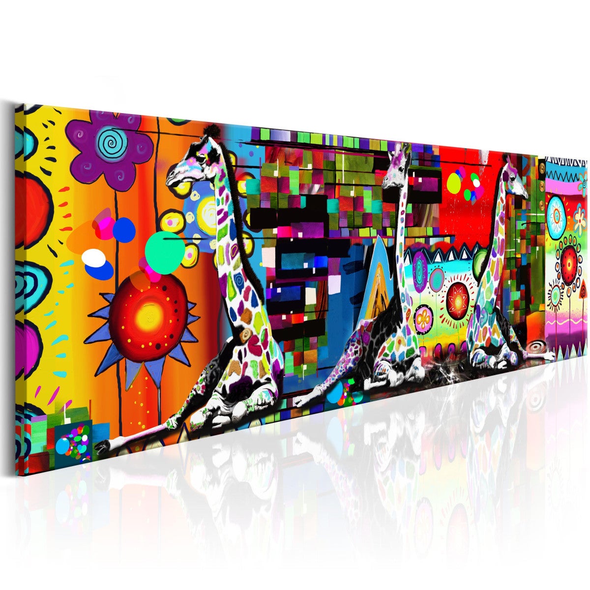Tableau Imprimé "Colourful Savannah" 50 x 150 cm | Leroy Merlin