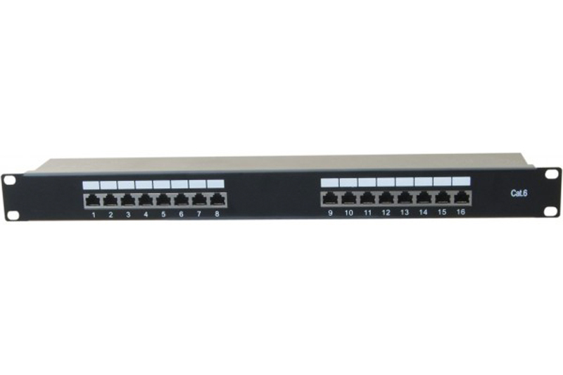 CONECTICPLUS Panneau de brassage Ethernet RJ45 16 ports 19' 1U Cat 6 ...